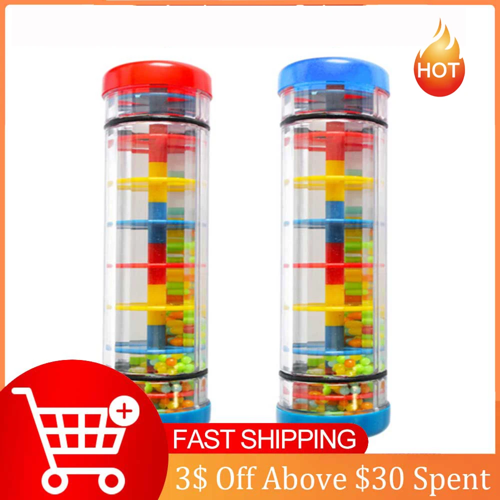 Rainbow Hourglass Rain Rainmaker Rain Stick Musical Toy Raindrop Sound ...