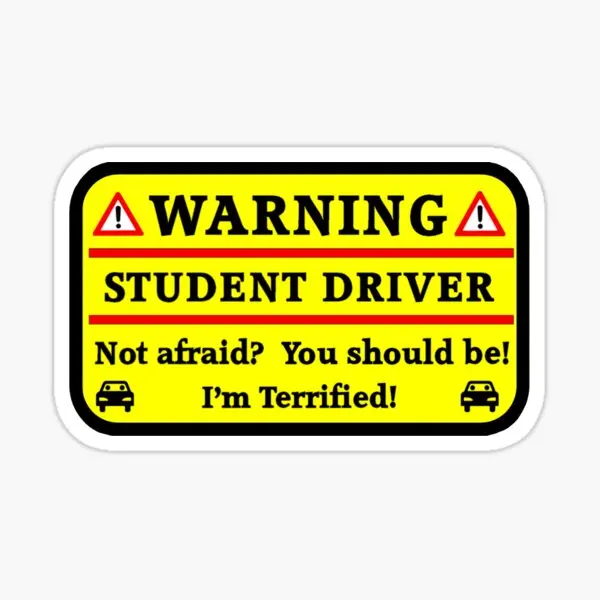 Warning-Student-Driver-5PCS-Car-Stickers-for-Stickers-Car-Decor-Kid ...