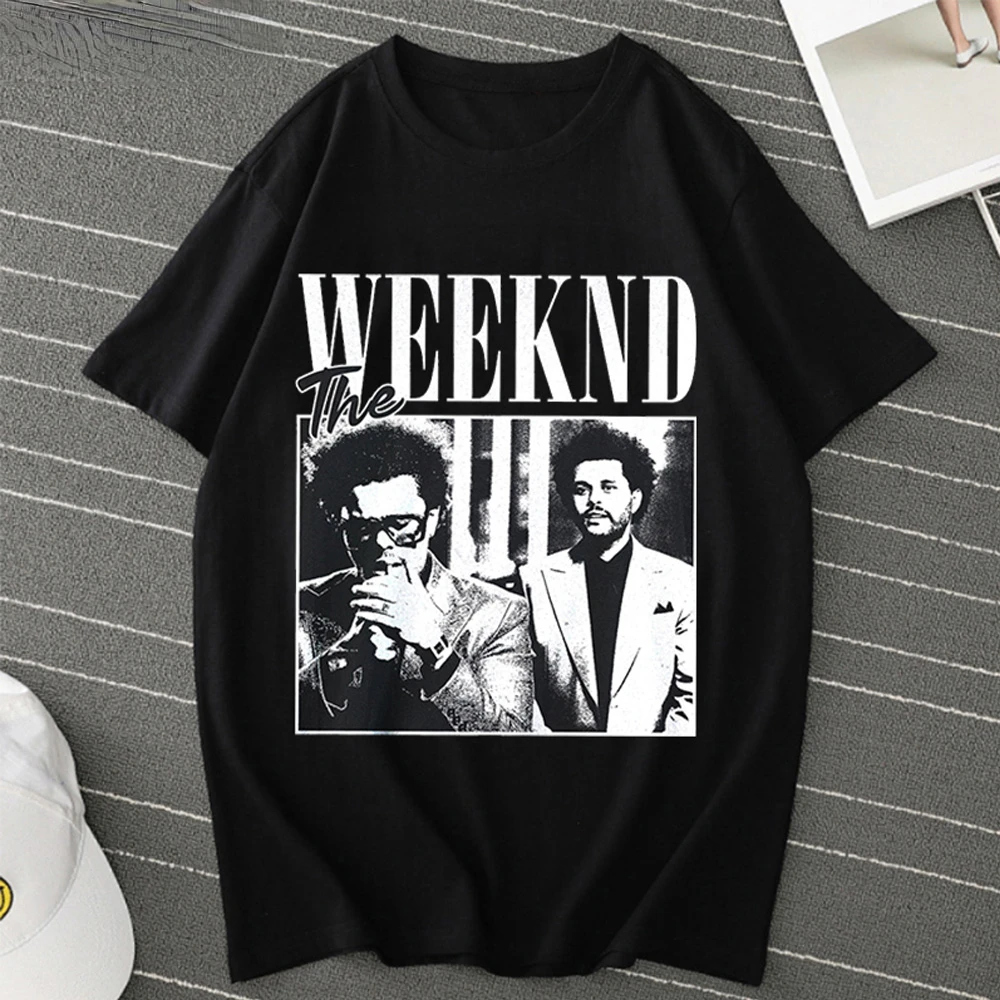 Harajuku-Weeknd-100-cotton-Tshirt-Streetwear-Hiphop-Tshirts-Print-T ...