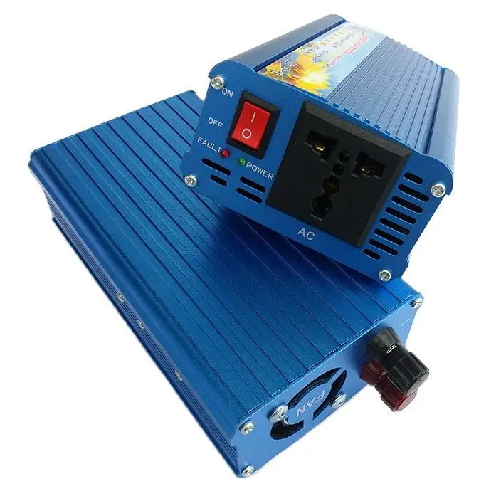 Onda senoidal pura 500w dc 12v/24v/48v para ac 110v/220v 50hz/60hz potência de impulso 1000w ...