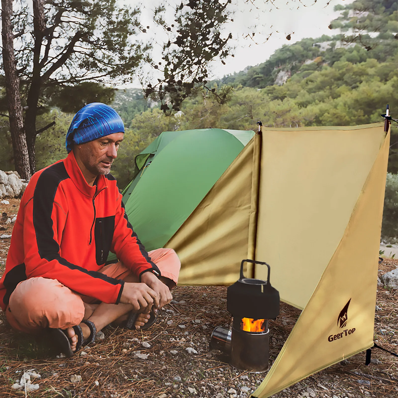 Outdoor-Windscreen-BBQ-Flame-Retardant-Windscreen-Cloth-Camping ...