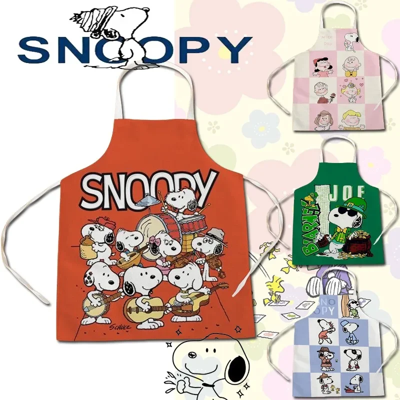 Snoopy-Cartoon-Apron-Children-s-Home-Cleaning-Apron-Women-s-Sleeveless ...