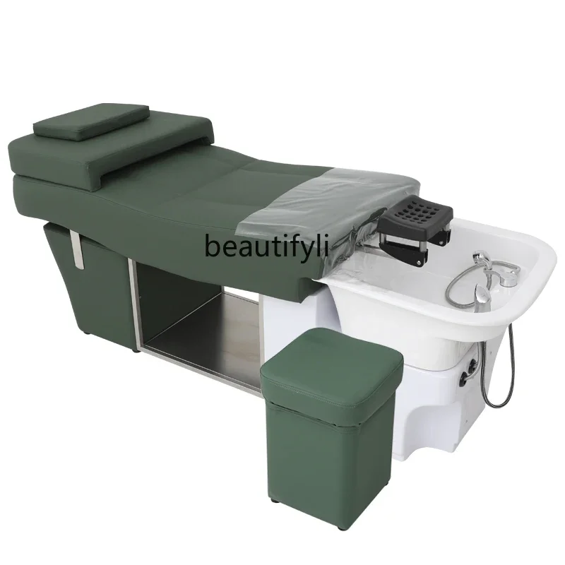 For-Hair-Salon-Ceramic-Basin-Flushing-Bed-Stainless-Steel-Silicone ...