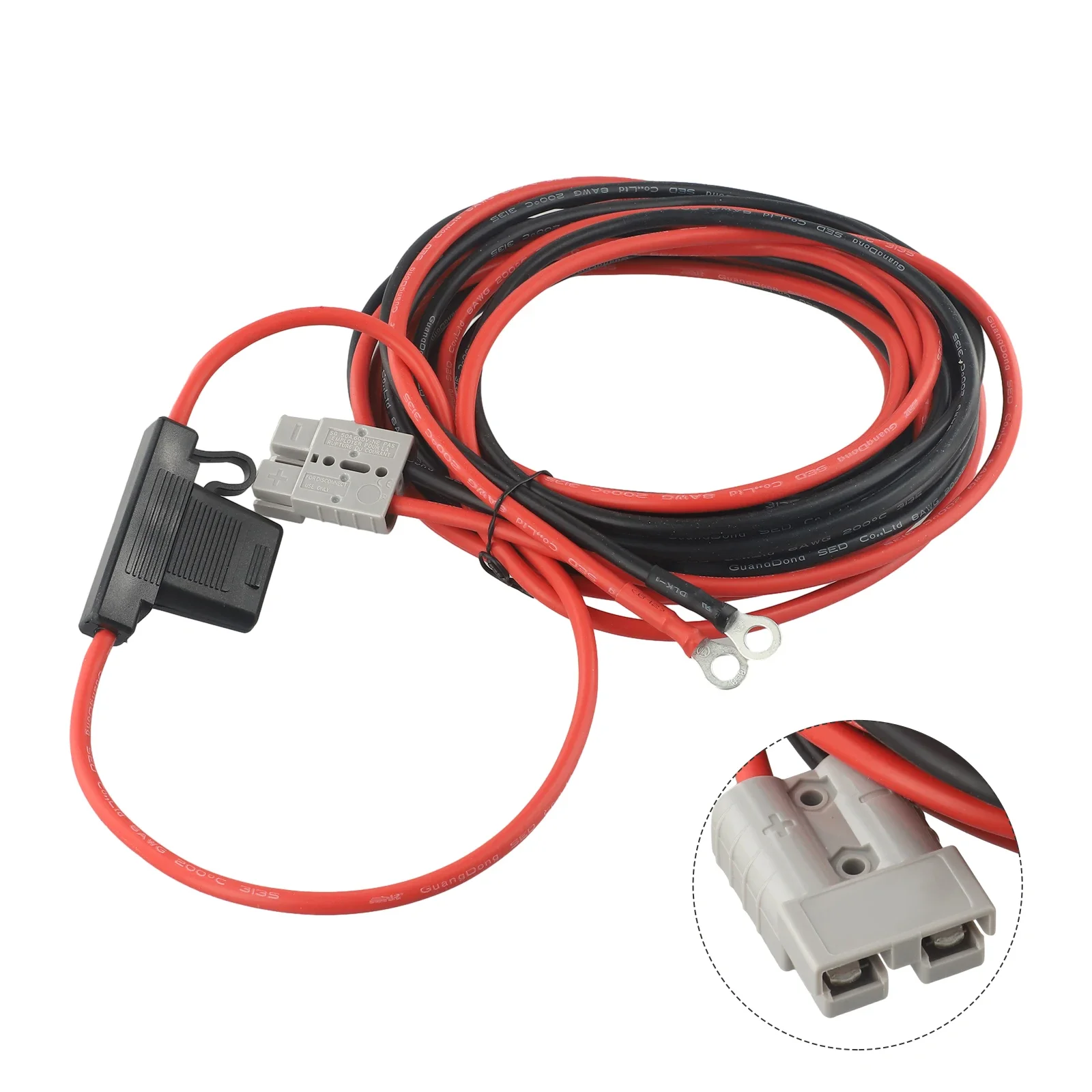 1PCS-1mm-6mm-8AWG-Wiring-Kit-12V-50A-Pluggable-Blade-Fuse-For-Anderson ...