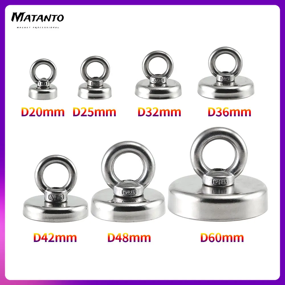 Round-Strong-Neodymium-Magnets-Salvage-Magnets-Fishing-Magnets-Pull ...