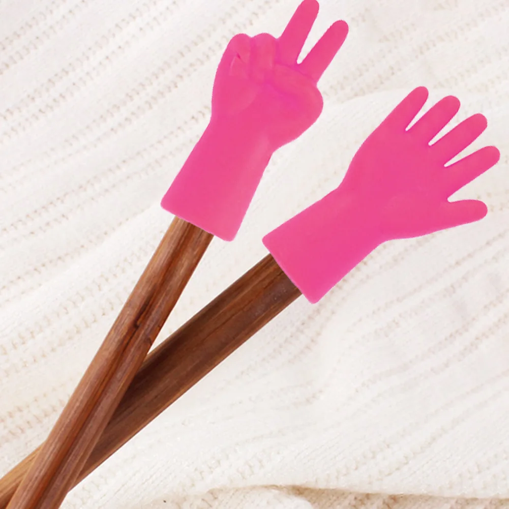 6Pcs-Knitting-Needles-Point-Protectors-Rock-Paper-Scissors-Needle-Tip ...