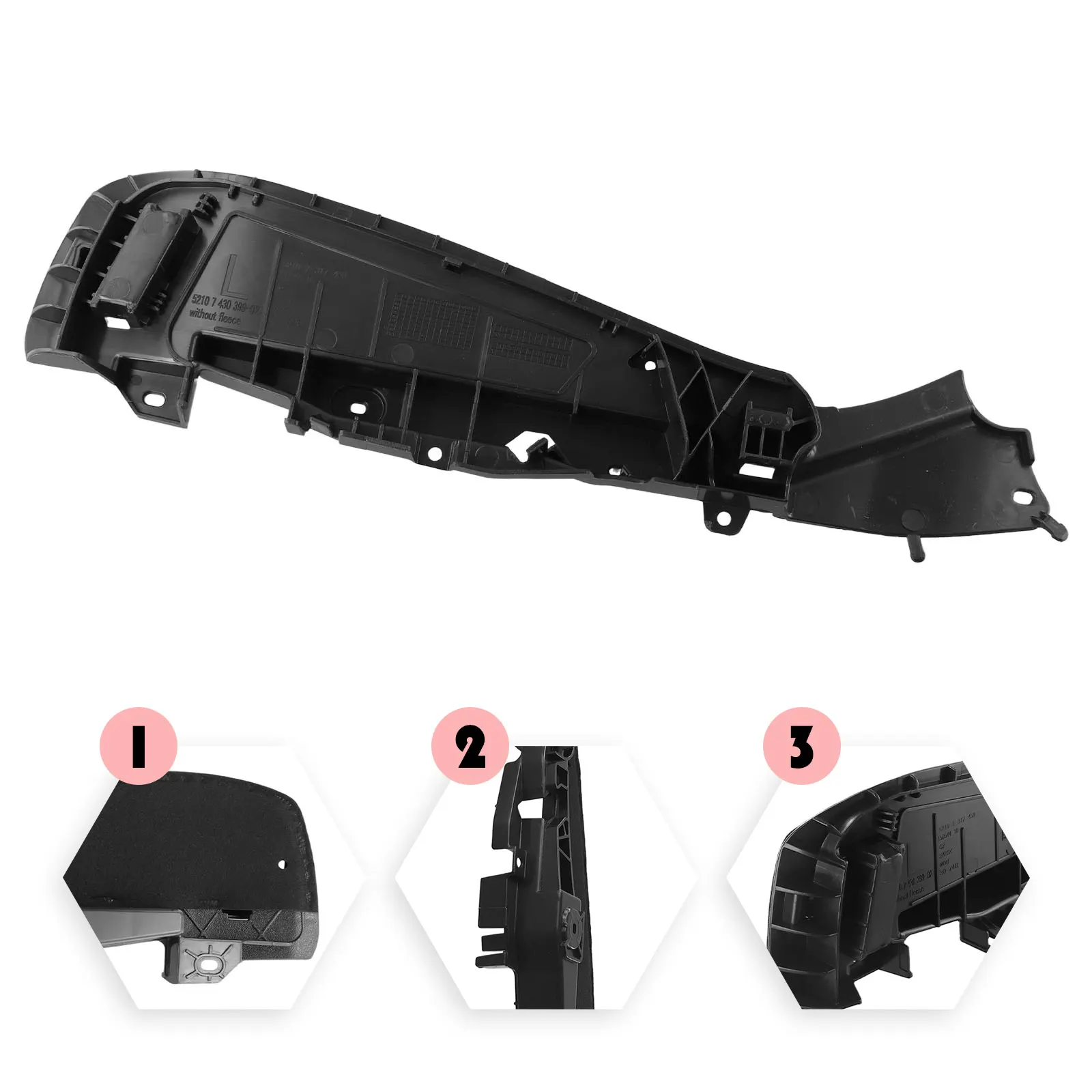 Cubierta-de-riel-de-asiento-izquierdo-para-Bmw-serie-5-7-52107317459 ...