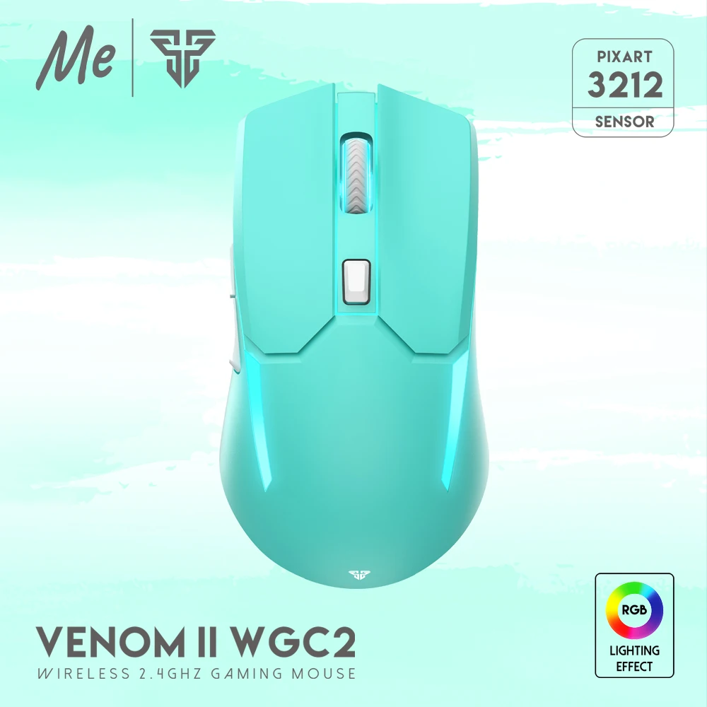 Fantech Wgc2 2.4g Sem Fio Gaming Mouse Pixart 3212 2400dpi Rgb Recarregável Mouse Ergonômico ...