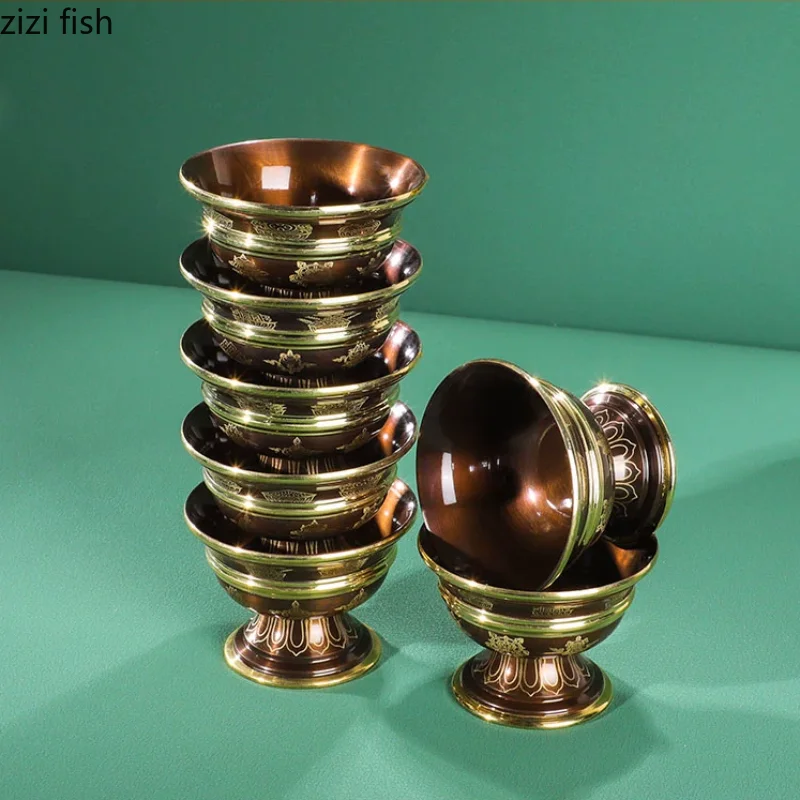 Tibetan-Buddha-Bowls-Copper-Water-Purifying-Cups-Decorative-Cup-Holy ...