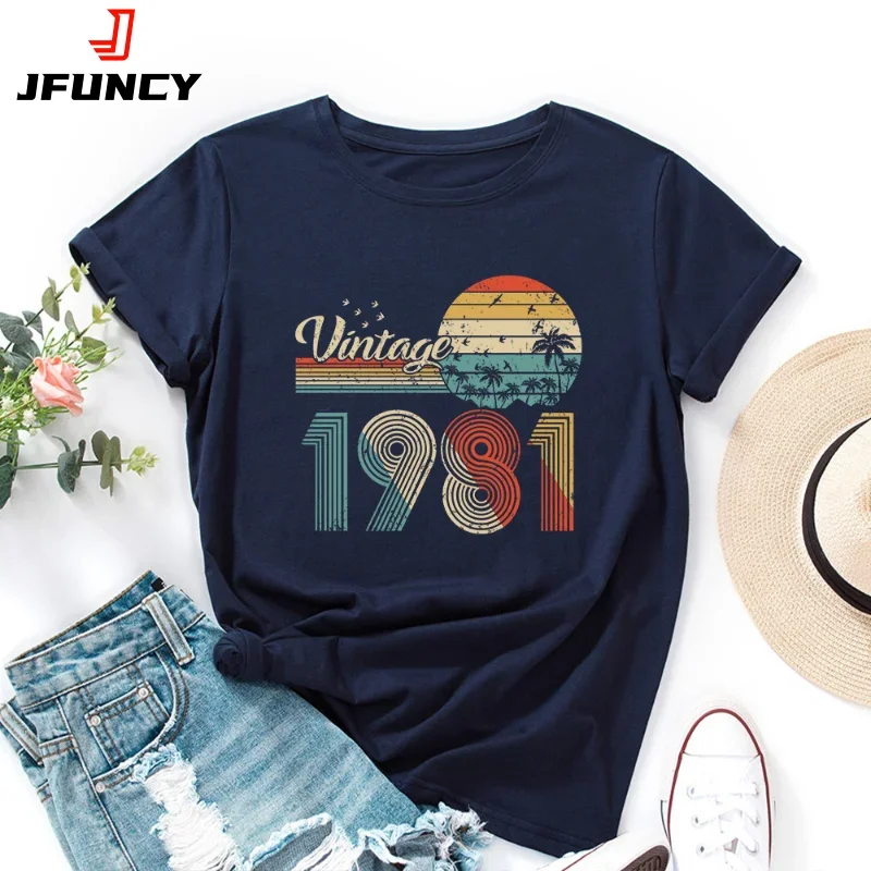 JFUNCY-Oversize-Cotton-Women-s-T-shirt-Letter-1981-Graphic-T-Shirts ...
