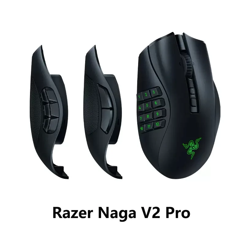 Razer Naga V2 Pro Wireless Gaming Mouse: Interchangeable Side Plate w ...