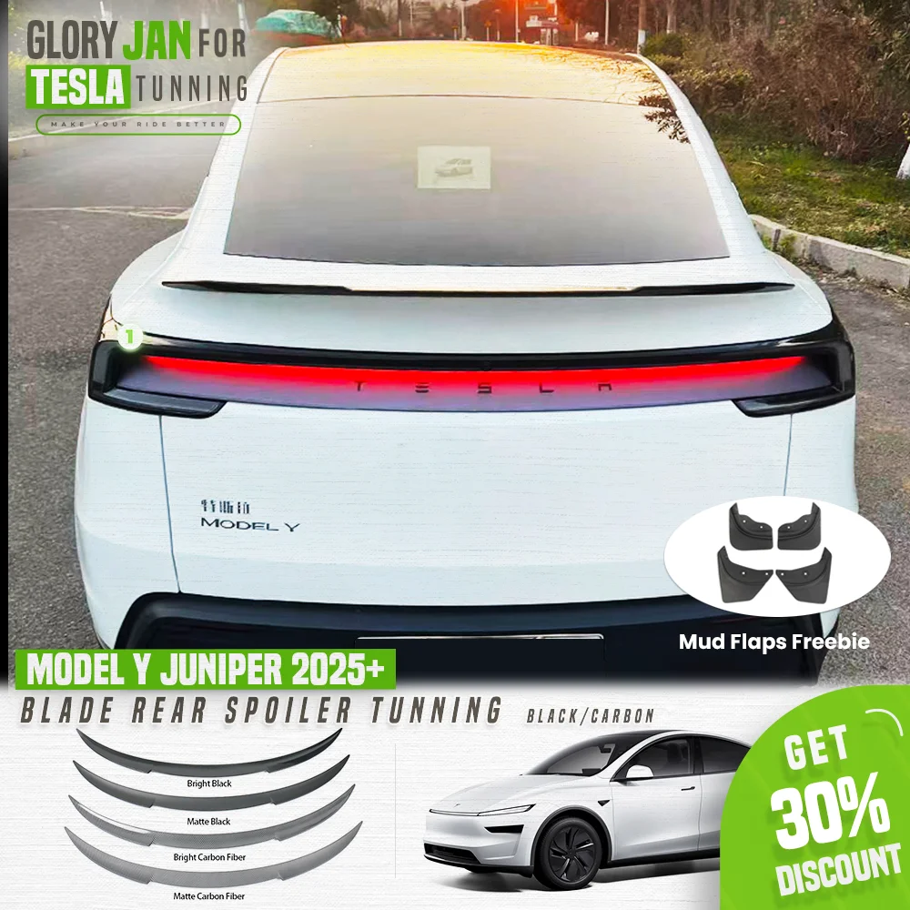 PA Premium Tesla Model 3 Highland 2024 Tail Wing / Rear Trunk Spoiler