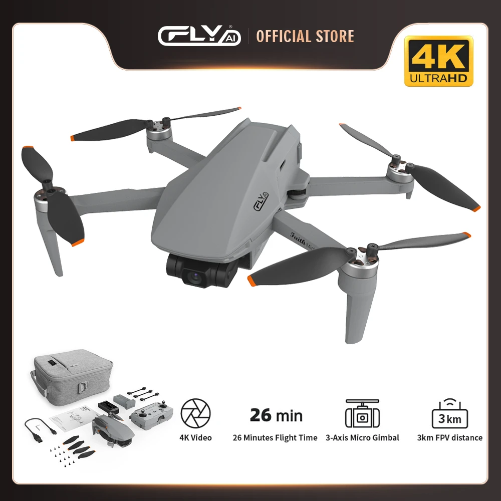 CFLY Faith MINI Drone,3-Axis Gimbal Professional Camera,4K Video Camera ...