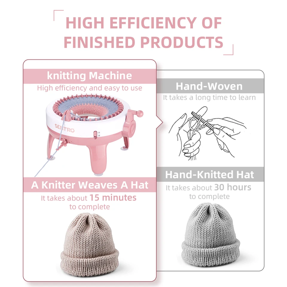Knitting Machines,SENTRO 40 Needle Knitting Machine,Smart Weaving ...