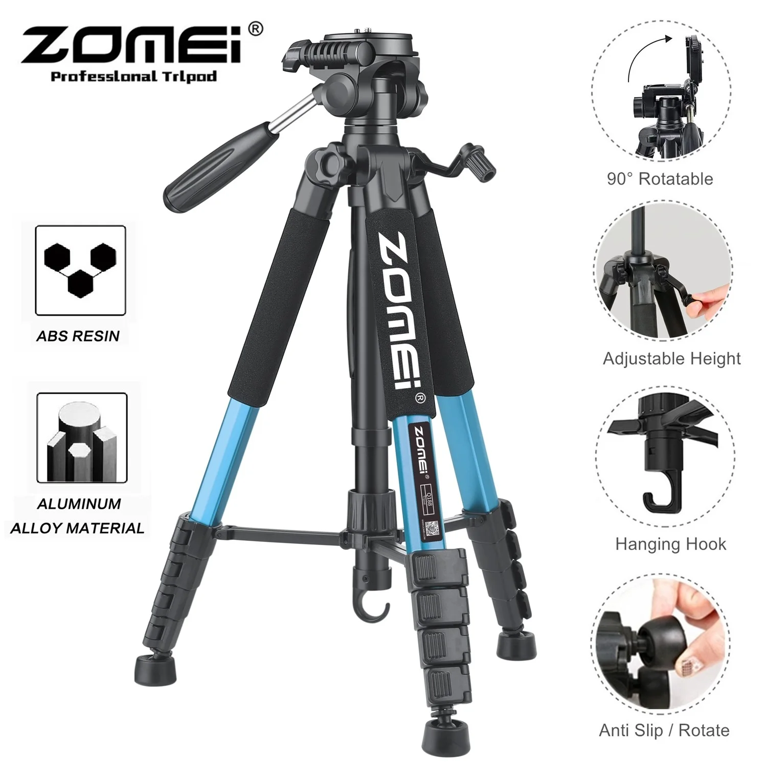 187cm-73-6in-Zomei-360-Rotation-Professional-Camera-Lightweight ...