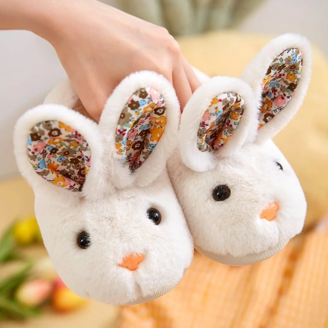 Fuzzy Bunny Slippers