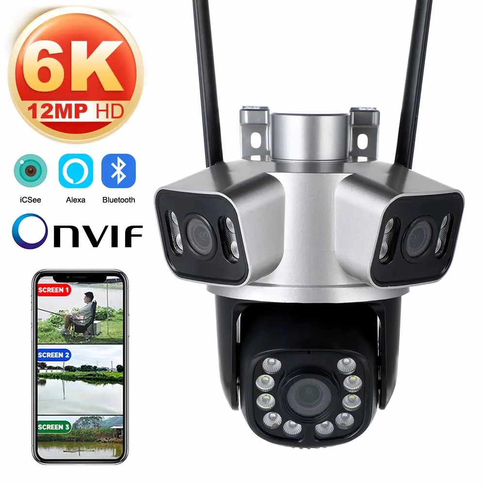 6K-12MP-WiFi-Surveillance-Camera-3Lens-3-Screens-Digital-Zoom-AI-Human ...