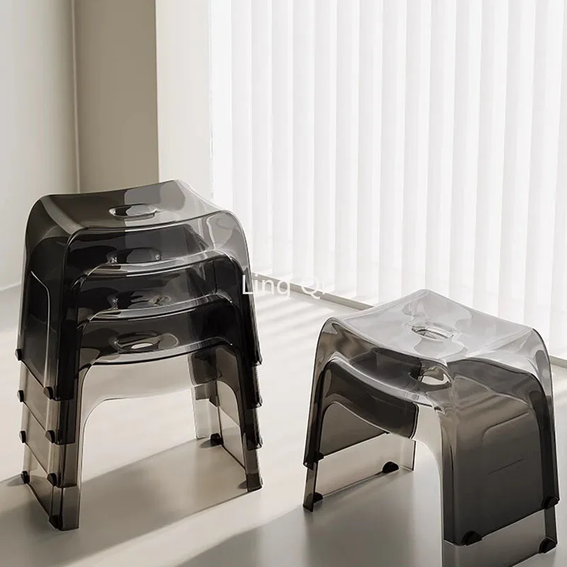 Entryway-Bench-Ergonomic-Foot-Stool-Designer-Transparent-Minimalist ...