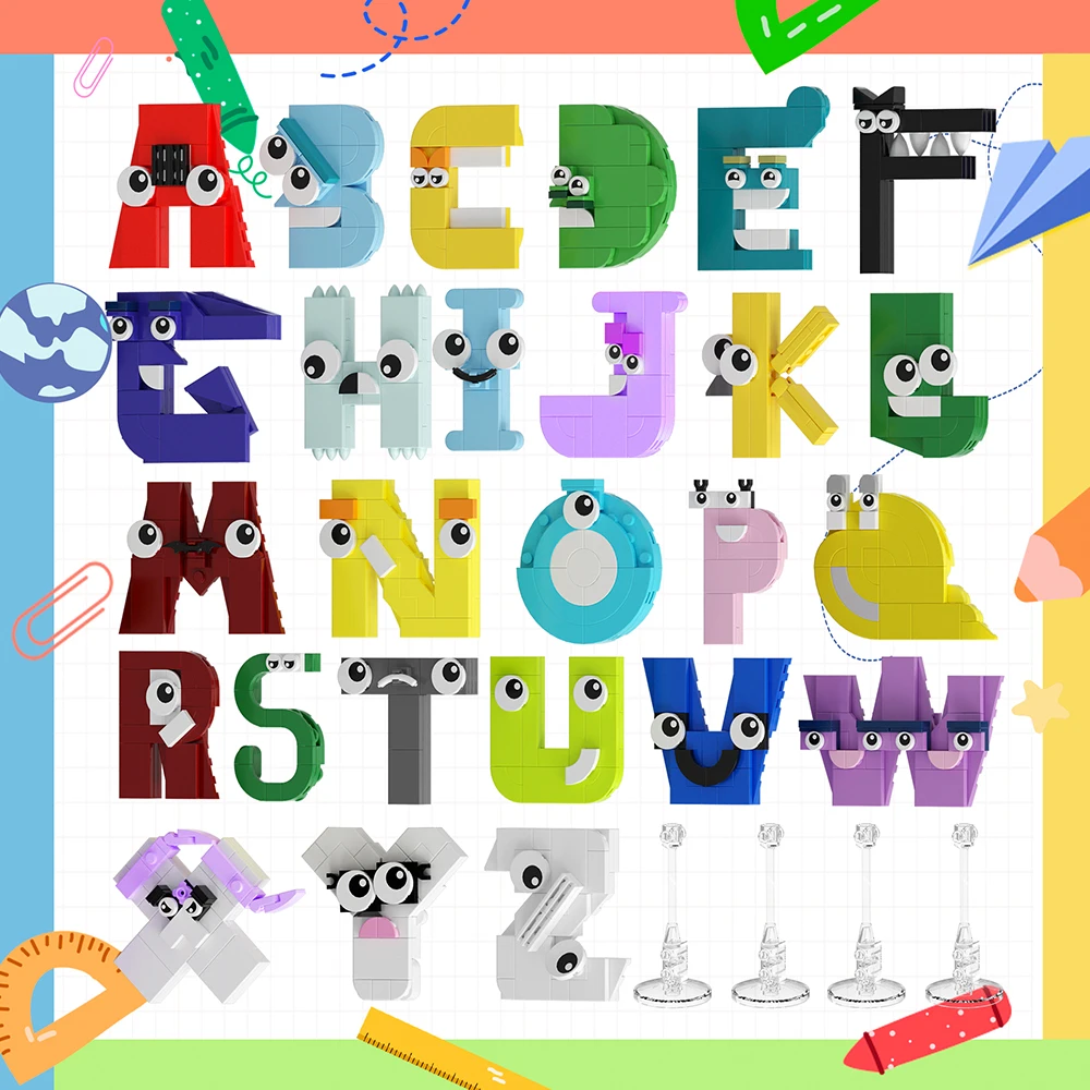 Juego de 26 combinaciones de letras del alfabeto para niños, juguetes ...