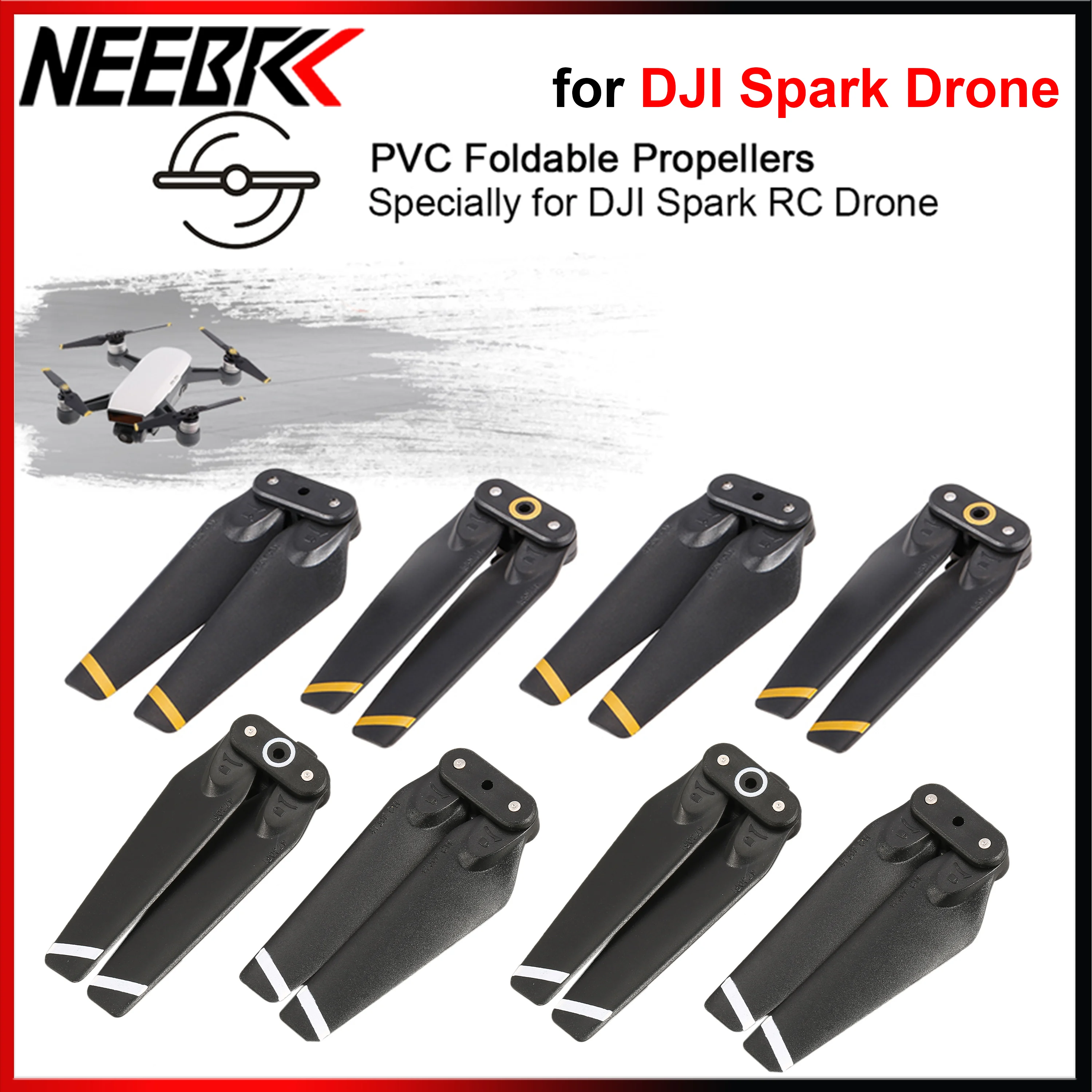 4/8PCS Quick Release Carbon Fiber Blade Propeller Foldable Props for ...