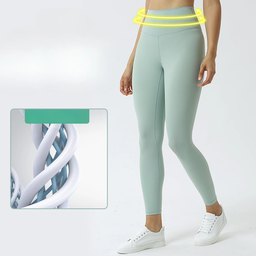 New-Double-sided-Brushed-Yoga-Pants-for-Women-Skin-friendly-Nude ...