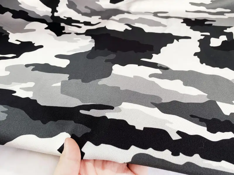 Snow Camouflage Fabric Mountain Cotton Twill Camouflage Fabric 150*50cm ...