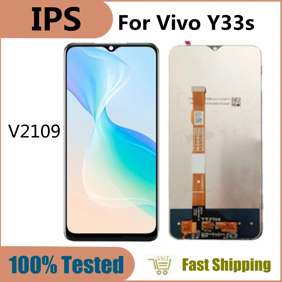 6.58" IPS For VIVO Y33S LCD Display Touch Screen Digitizer Assembly For Vivo Y33s V2109 LCD Screen