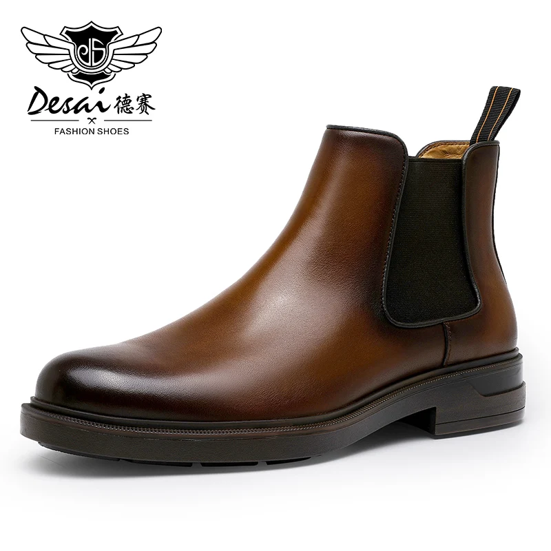 Men Genuine Leather Boots Shoe | Leather Formal Boot Shoes Men - Brand ...