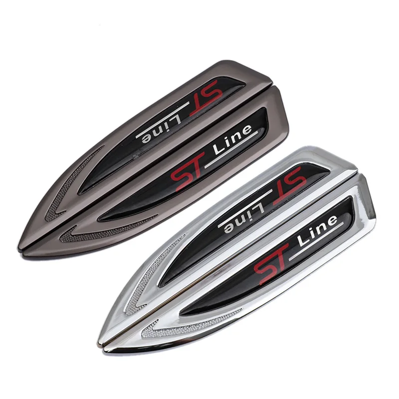 1-Pair-Metal-ST-Line-Logo-Fender-Side-Sticker-Emblem-For-Ford-Focus-2 ...