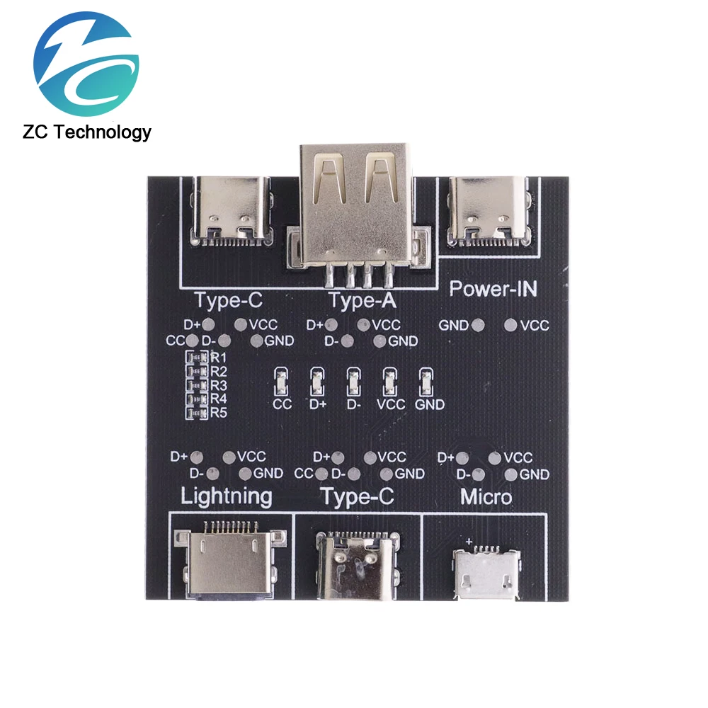 Dt3 Usb Cable Tester Data Cable Detection Board For Ios Android Micro Type C Short Circuit