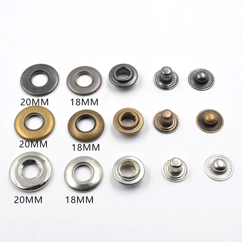 Brass-Snaps-Hollow-Buttons-for-Crafts-Big-Push-Buttons-Metal-Fastener ...