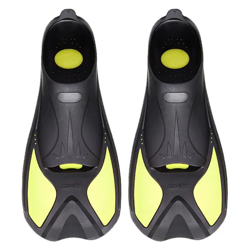 Snorkel-Fins-Short-Swim-Fins-Adult-Snorkel-Fins-Full-Foot-Swim-Flippers ...