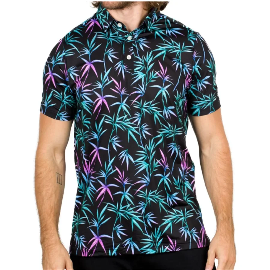 sunday swagger Men's fashion printed POLO shirt summer short sleeved ...