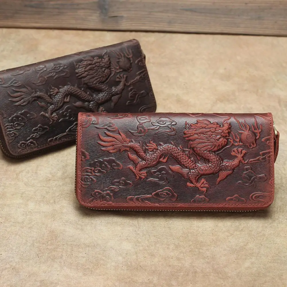 Retro-Crazy-Horse-Skin-Dragon-Pattern-Wallet-Embossed-Leather-Handbag ...