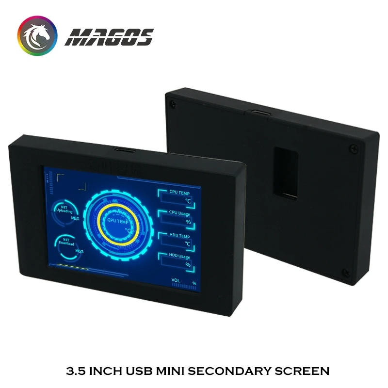 3.5 inch IPS TYPEC Mini ITX Computer Monitor,MOD PC Case Secondary ...