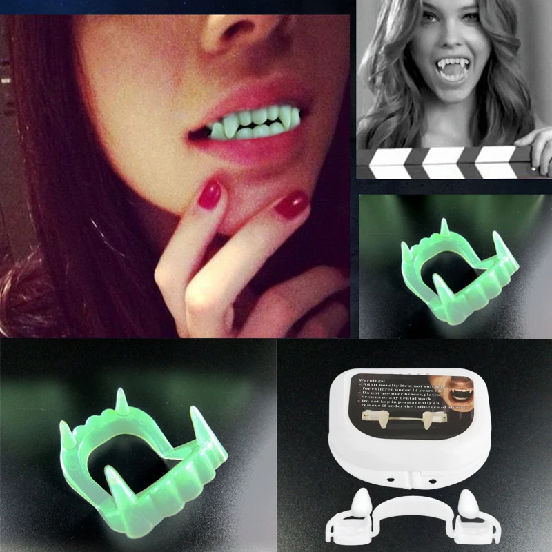 Halloween-Fake-Teeth-Cosplay-Vampire-Fangs-Retractable-Teeth-Dress ...