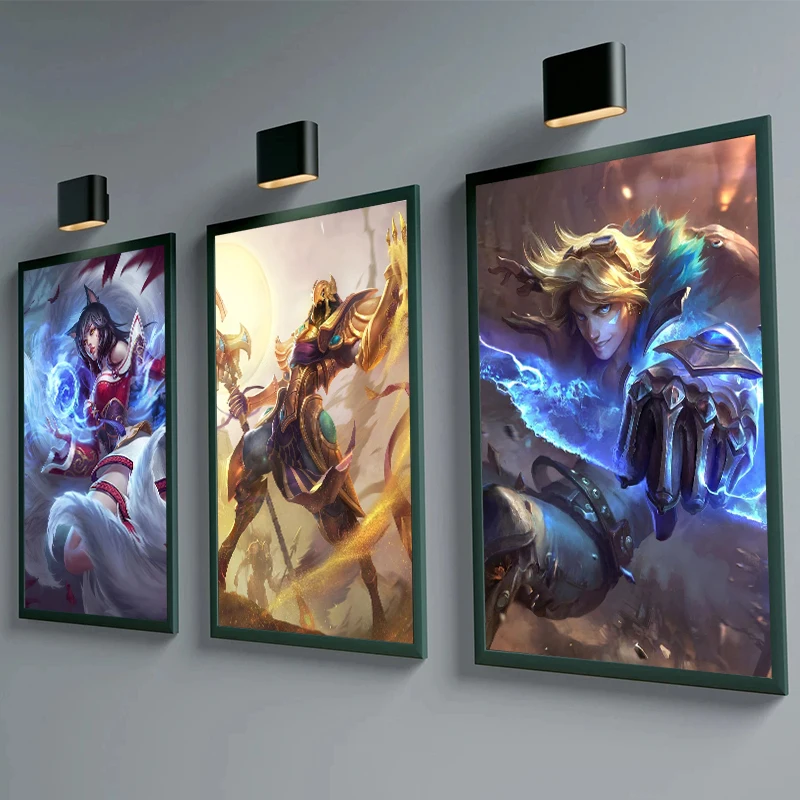 2023-Popular-Online-Game-Poster-League-of-Legends-Characters-Room-Decor ...