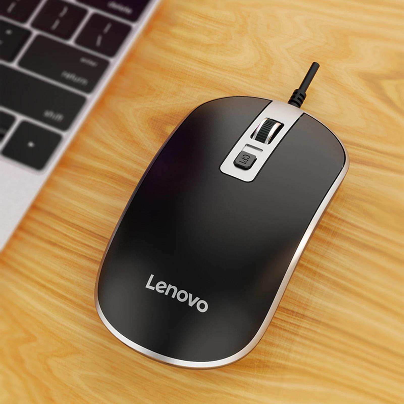Lenovo ratón portátil con cable M104, Mouse ligero para juegos de ...