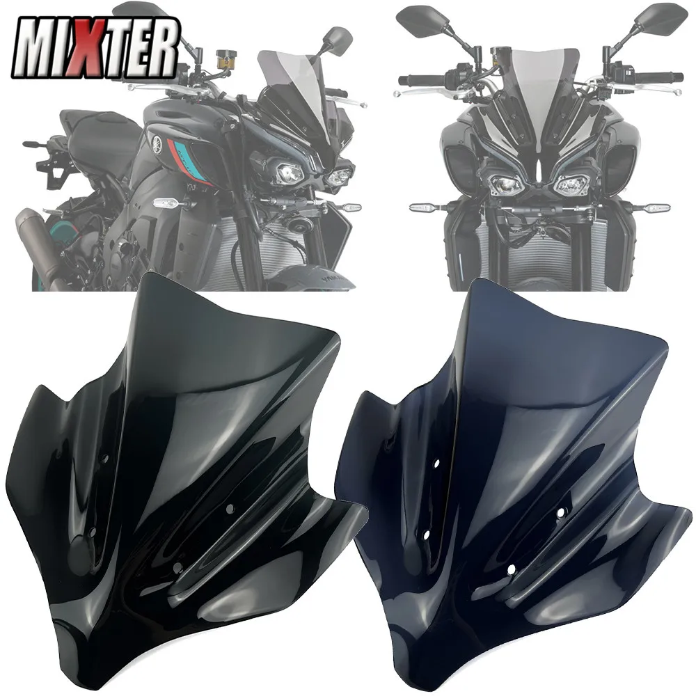 Motorcycle-Accessories-Sport-Touring-Windshield-Visor-Black-Windscreen ...