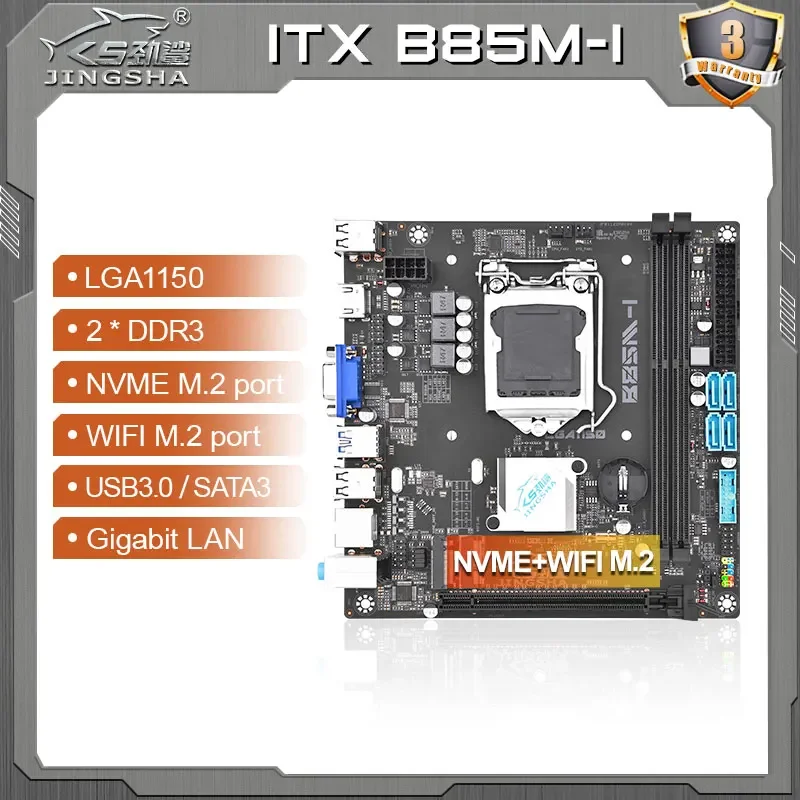 JINGSHA-B85M-I-mini-itx-Motherboard-LGA-1150-Placa-Mae-Desktop-PC ...