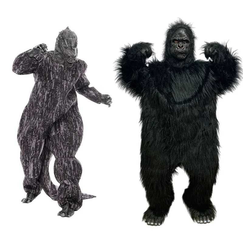2024 Adult King Kong Gorilla Mascot Cosplay Costume Party Advertising ...