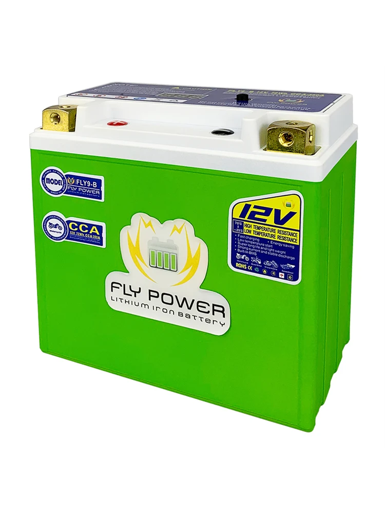 FLY4L-BS-12V-2Ah-Motorcycle-LiFePO4-25-6Wh-CCA-160A-Scooter-Starting ...