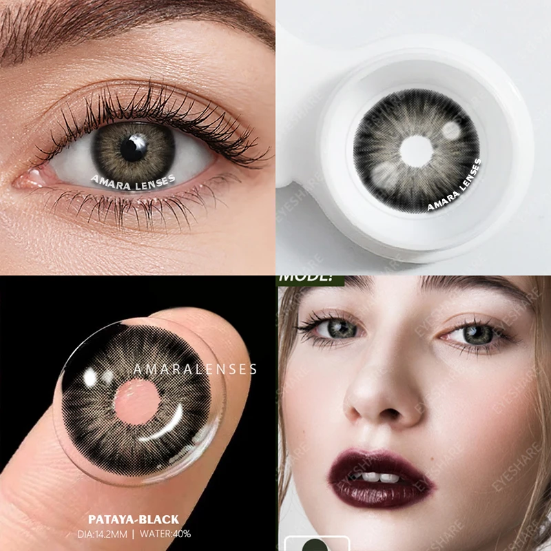 Lentilles De Contact Colorées Naturelles Bleues 2 Pièces Belles ...