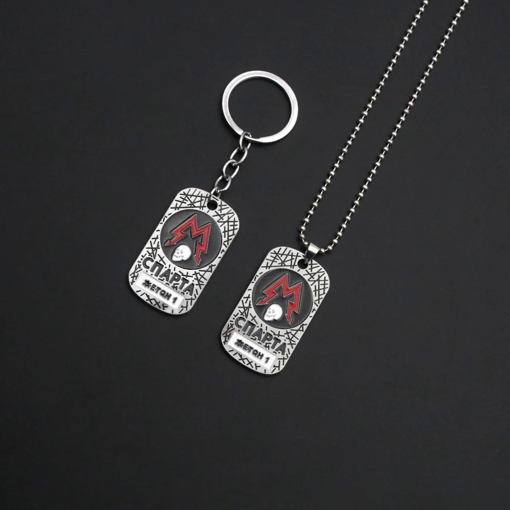 Game-Metro-Exodus-2033-Keychain-Dog-Tag-Pendant-Metal-Chain-Men ...