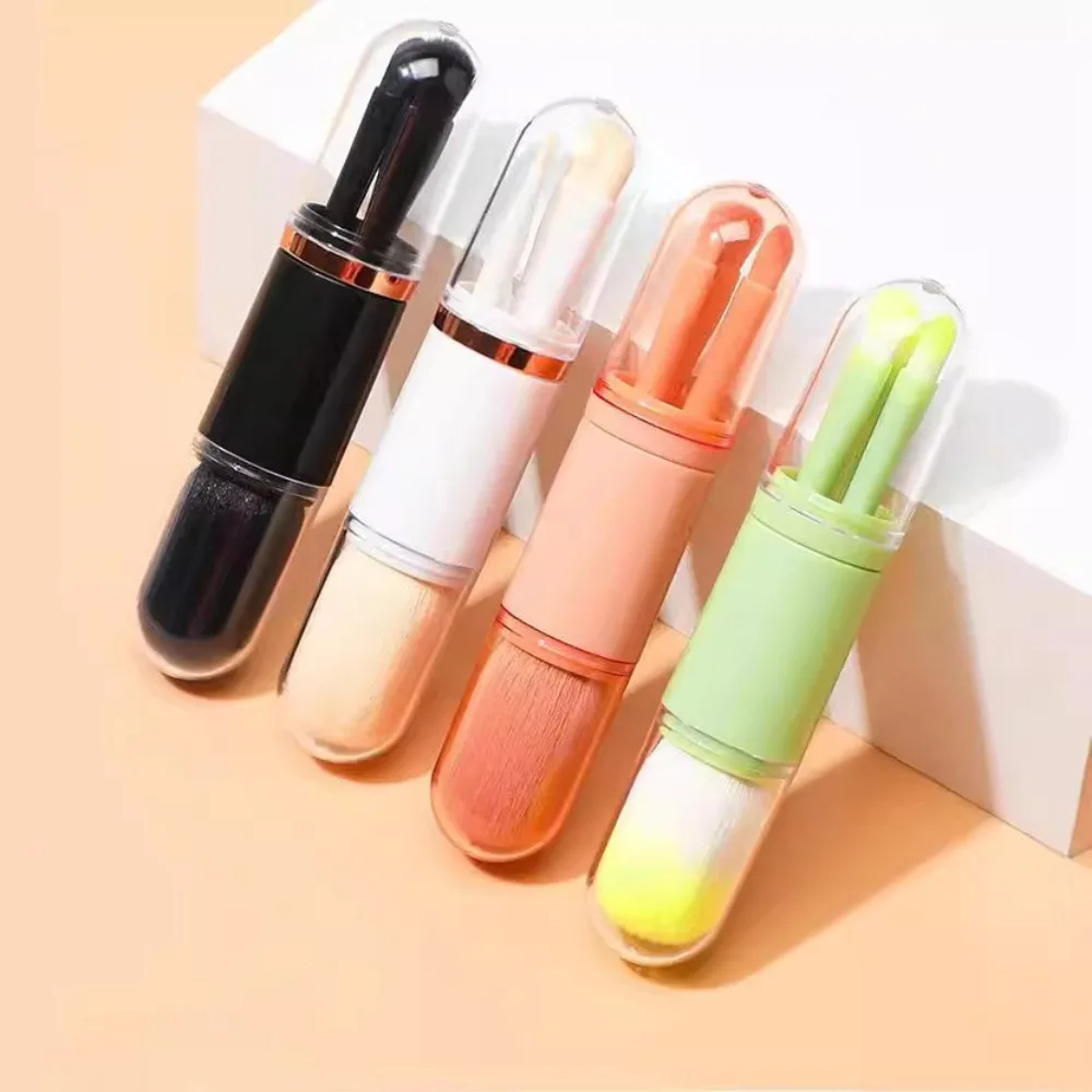 4-in-1 Makeup Set Beauty Tools Mini Set Brush Skin Tone Telescopic ...