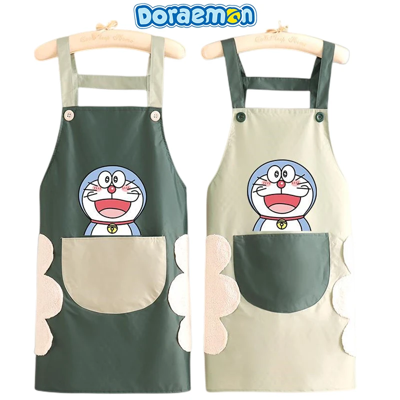 Doraemon Kitchen Aprons Japanese Cartoon Adult Household Apron Kitchen ...