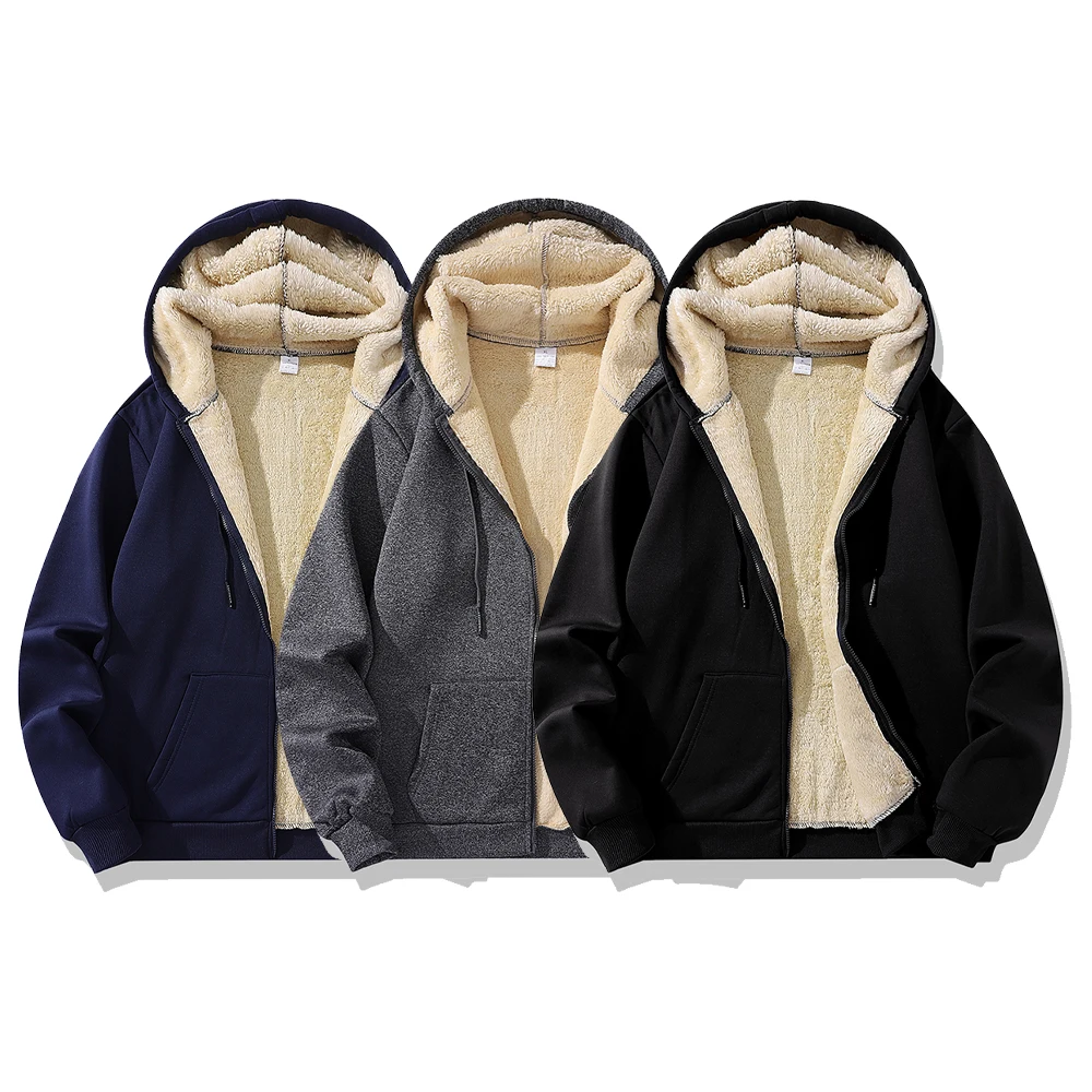 High Quality Fleece Jackets Men's Winter Plus-Size Jacket Windproof ...