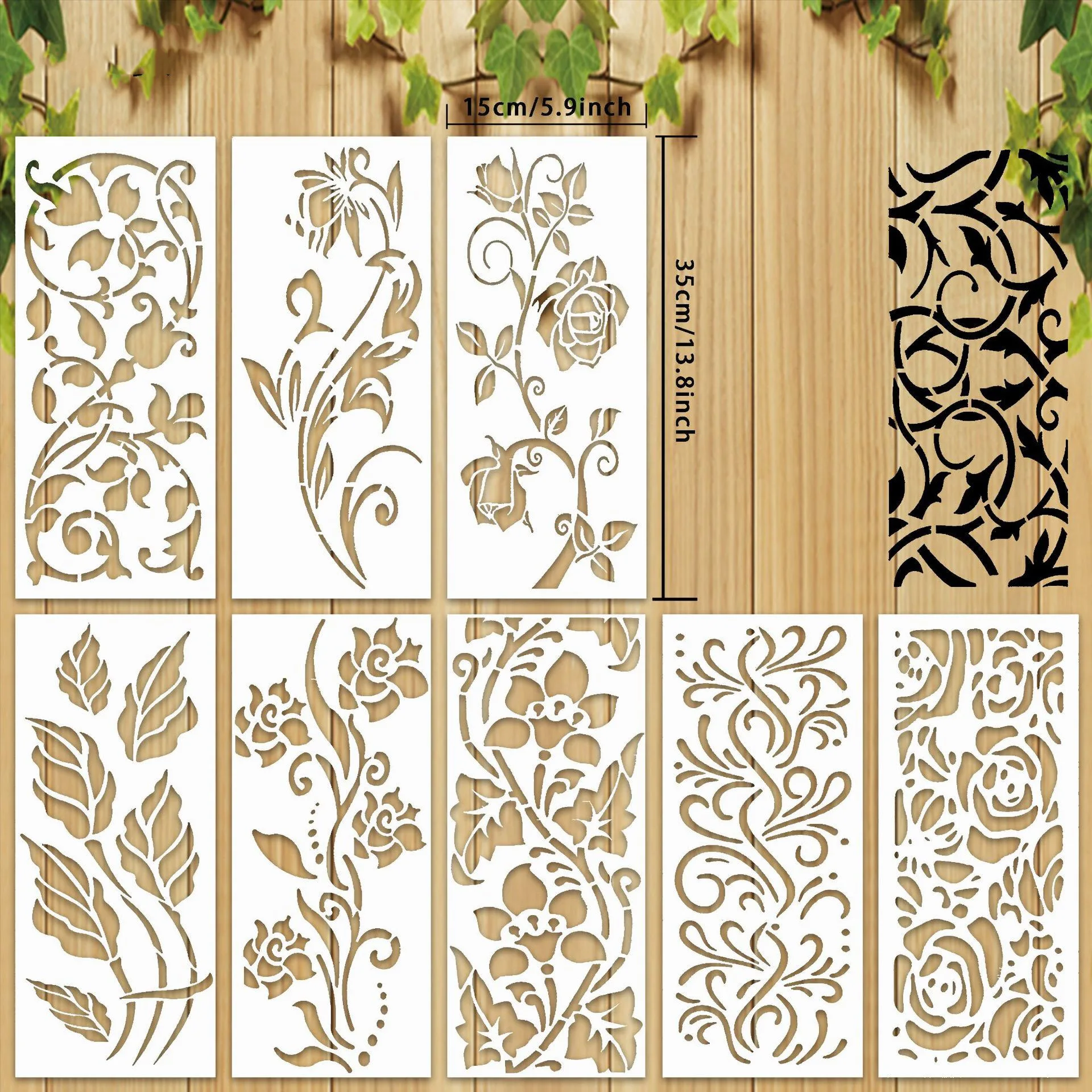 Painting-Stencils-On-Wood-Canvas-Reusable-Stencil-Art-Template-Assorted ...