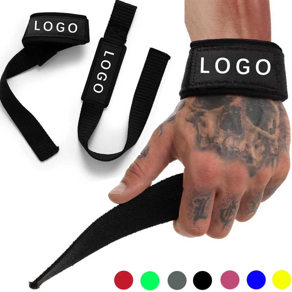 Gym Straps Weight Lifting Wrist Wraps Bundle Workout Lifting Straps for ...