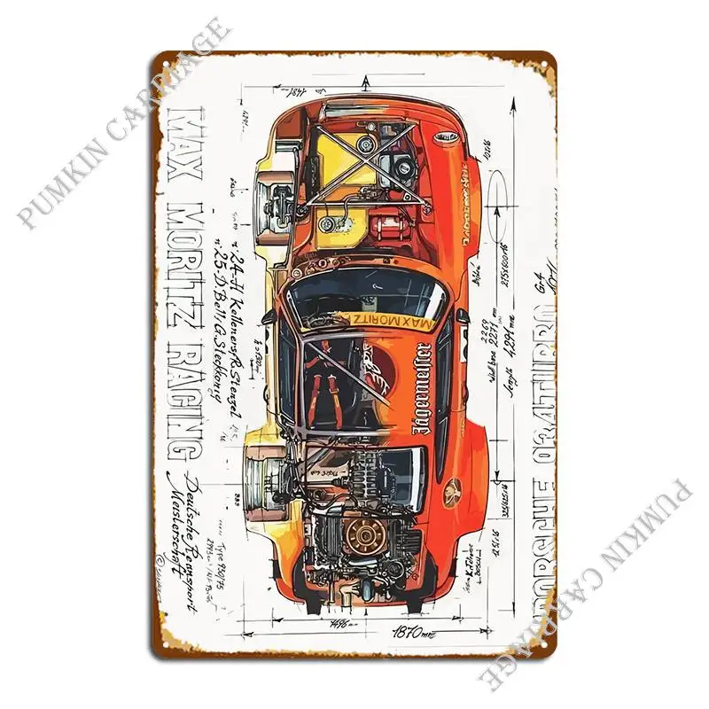 Blue-Print-Metal-Sign-Poster-Vintage-Create-Mural-Wall-Decor-Tin-Sign ...